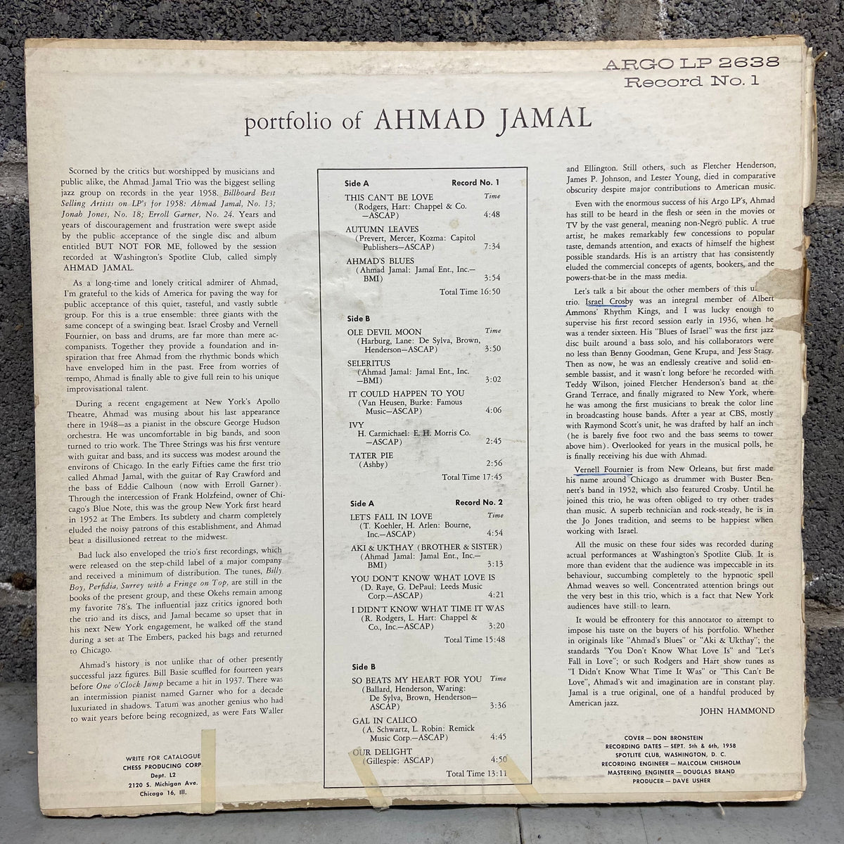 Ahmad Jamal - Portfolio of Ahmad Jamal